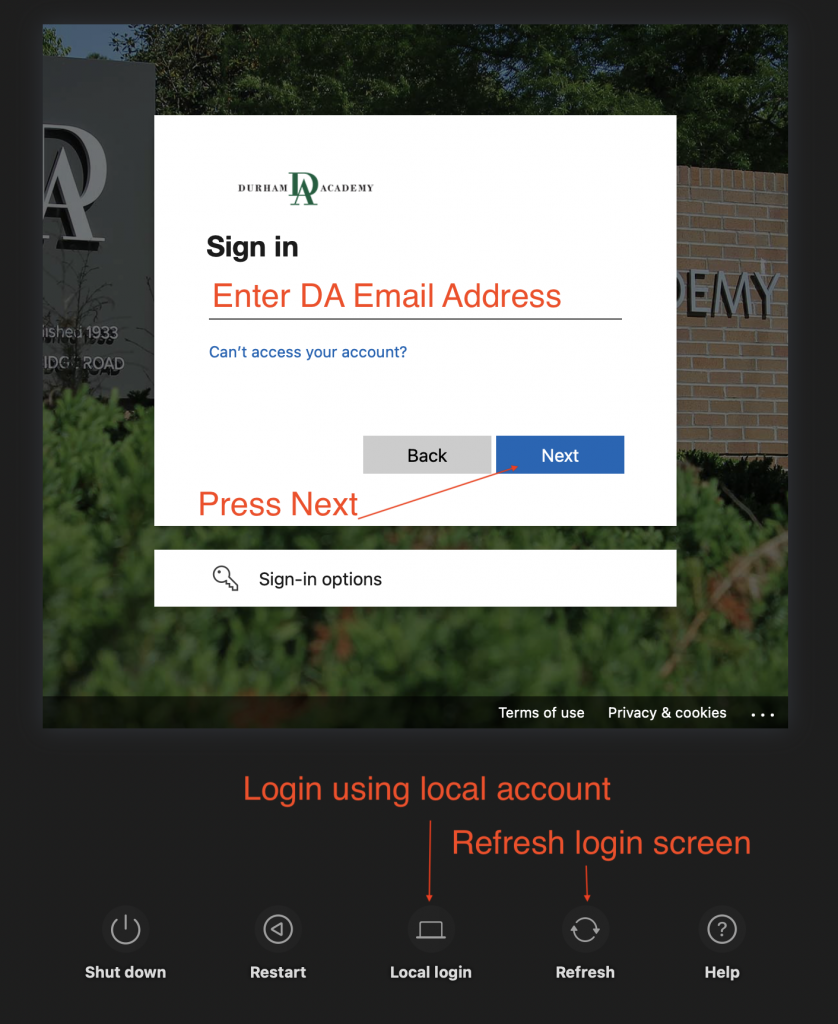Macbook Login Help – Durham Academy Office of Information Technology
